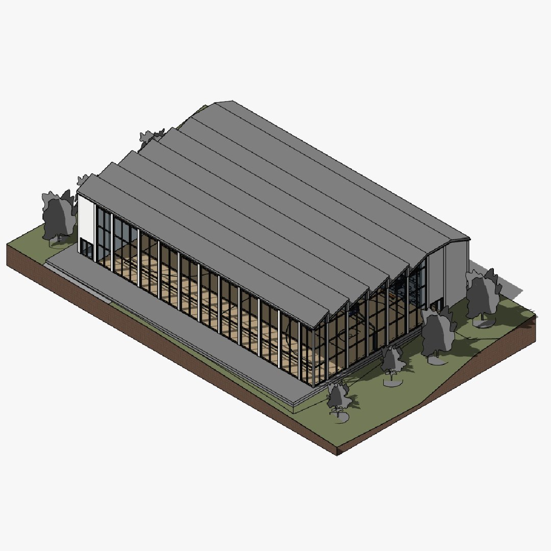 Indoor sports hall - Revit model model - TurboSquid 2018298