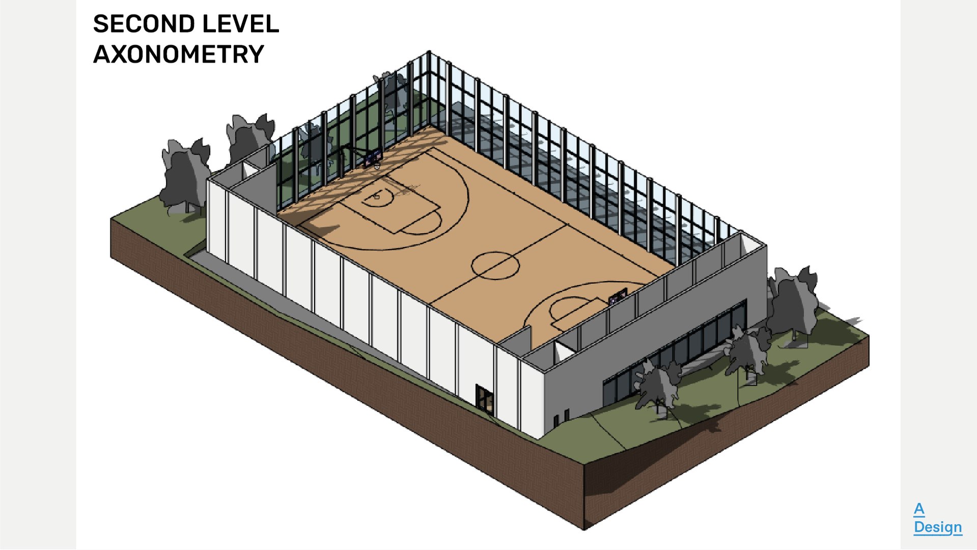 Indoor Sports Hall - Revit Model Model - TurboSquid 2018298