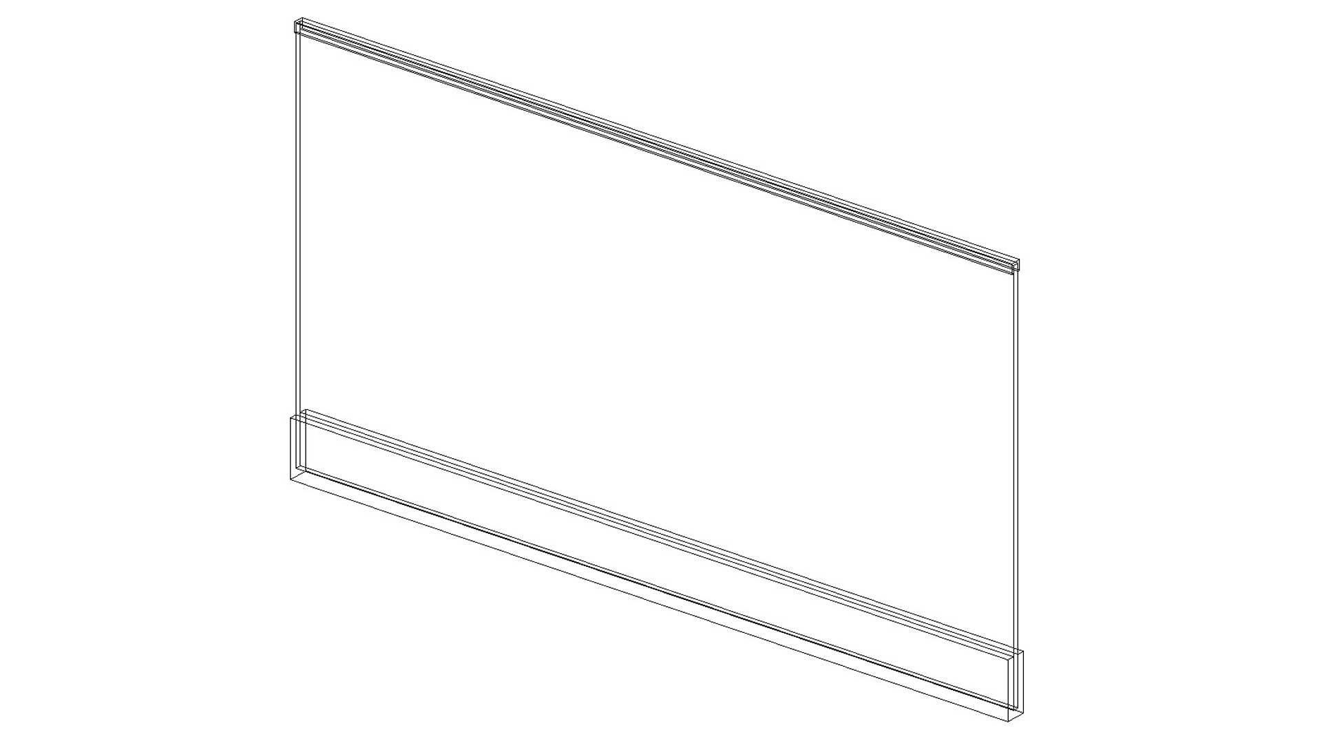 3D Glass Balustrade Line Based Family Model - TurboSquid 2006332