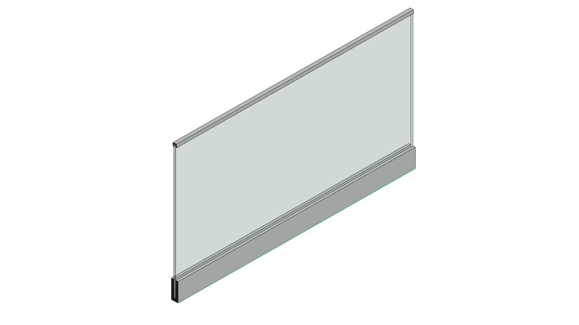 3D Glass Balustrade Line Based Family Model - TurboSquid 2006332
