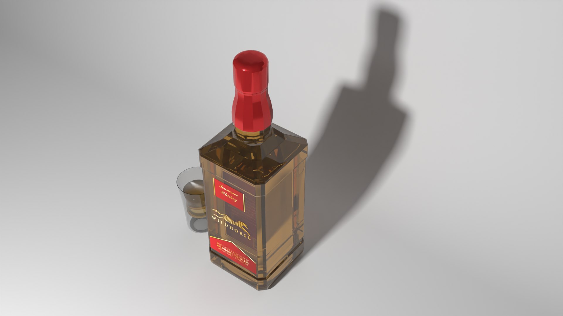 3D Wild Horse Whiskey Model - TurboSquid 2400220