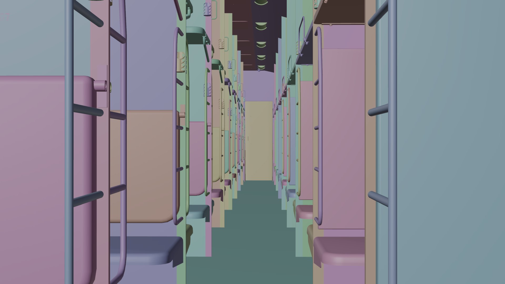 3D Model Indian Railways LHB Ac 3 Tier Sleeper Coach With Interior 3D ...