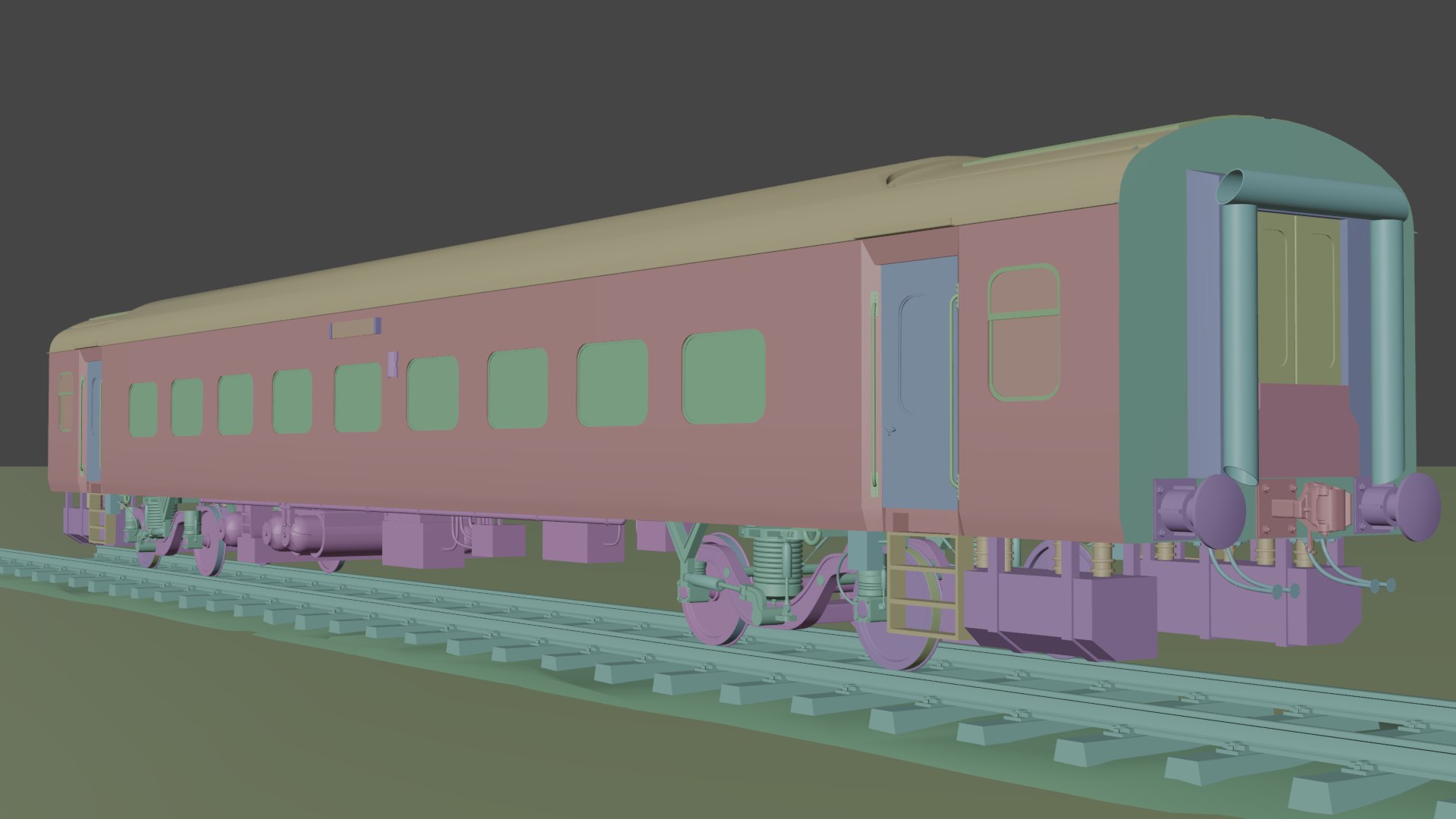 3D Model Indian Railways LHB Ac 3 Tier Sleeper Coach With Interior 3D ...