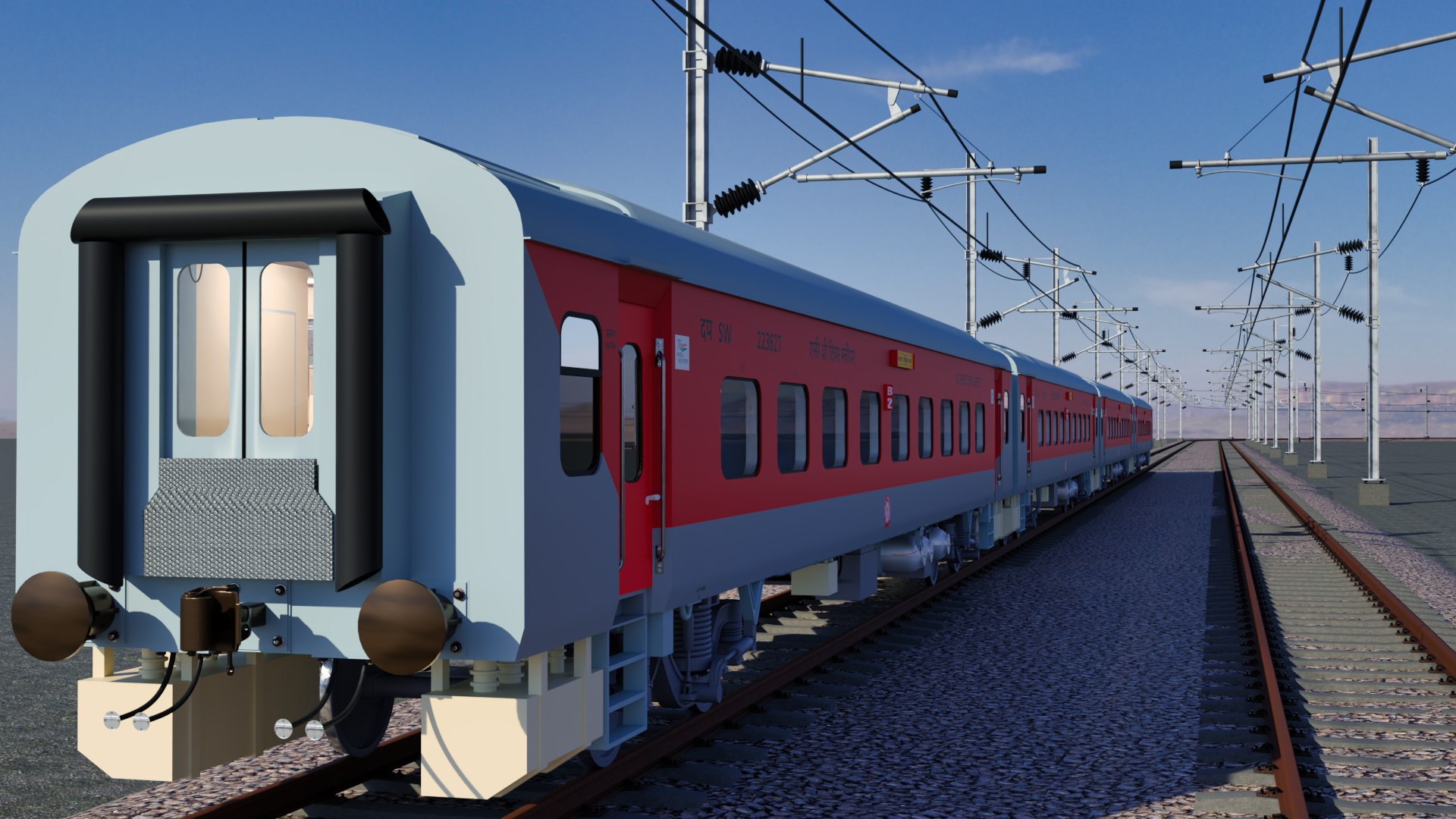 3D Model Indian Railways LHB Ac 3 Tier Sleeper Coach With Interior 3D Model - TurboSquid 2356605