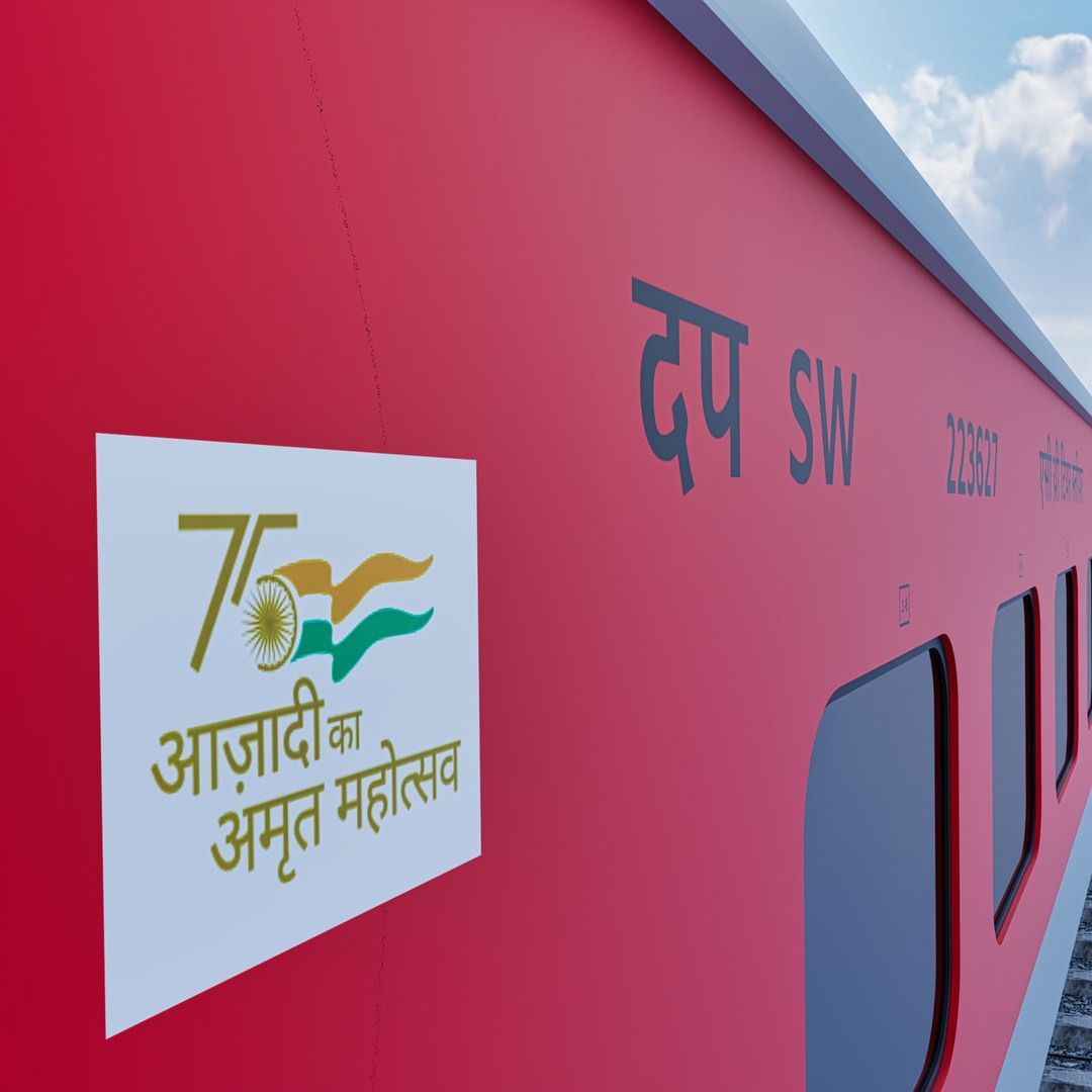 3D Model Indian Railways LHB Ac 3 Tier Sleeper Coach With Interior 3D ...