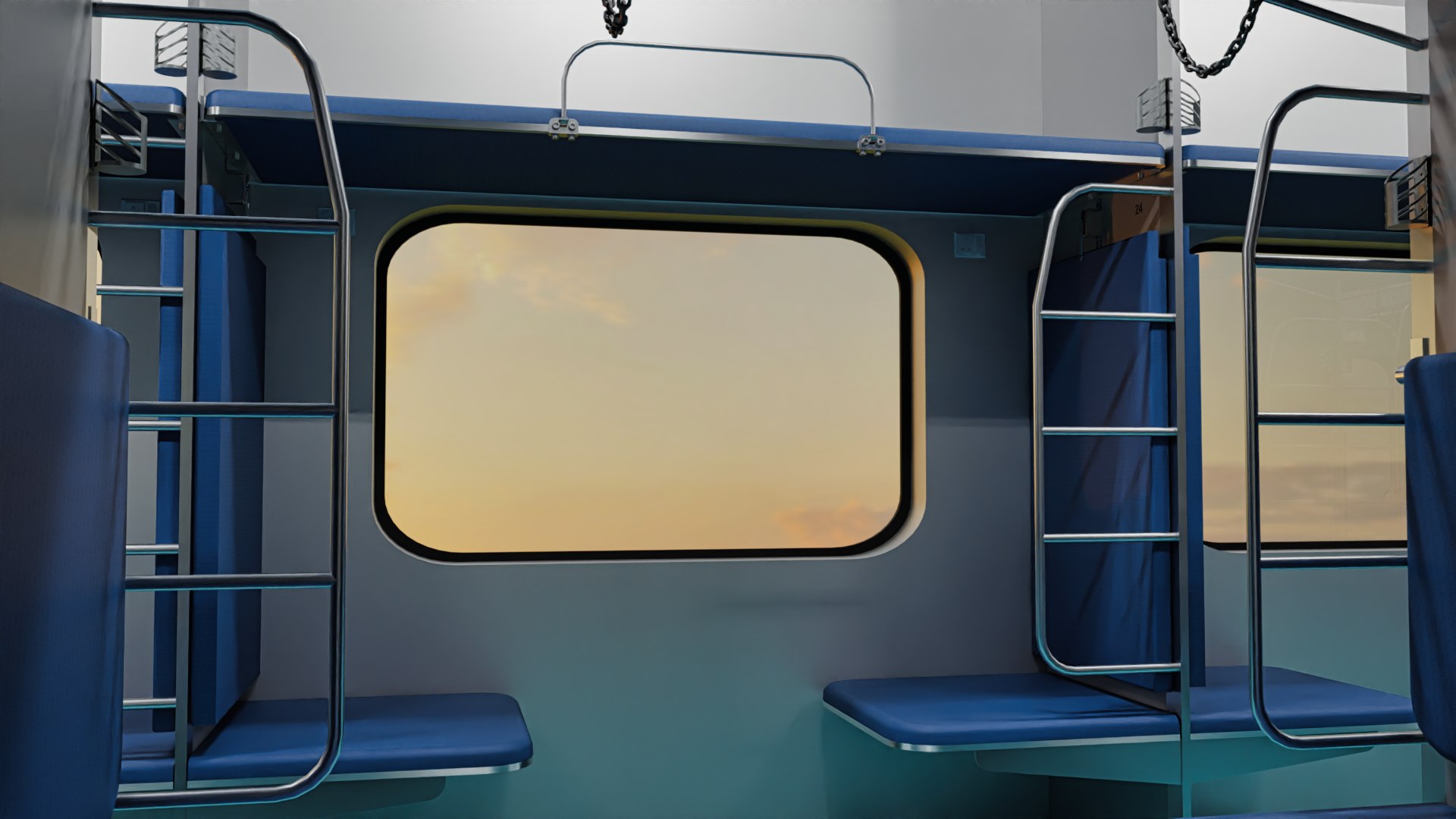 3D Model Indian Railways LHB Ac 3 Tier Sleeper Coach With Interior 3D ...