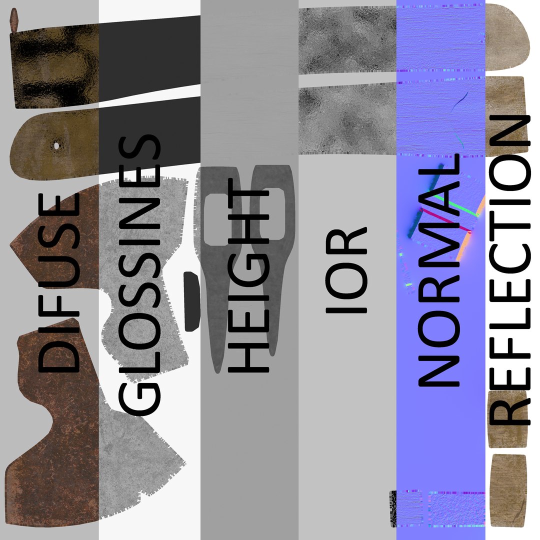 3D Axe Used Model - TurboSquid 1421417