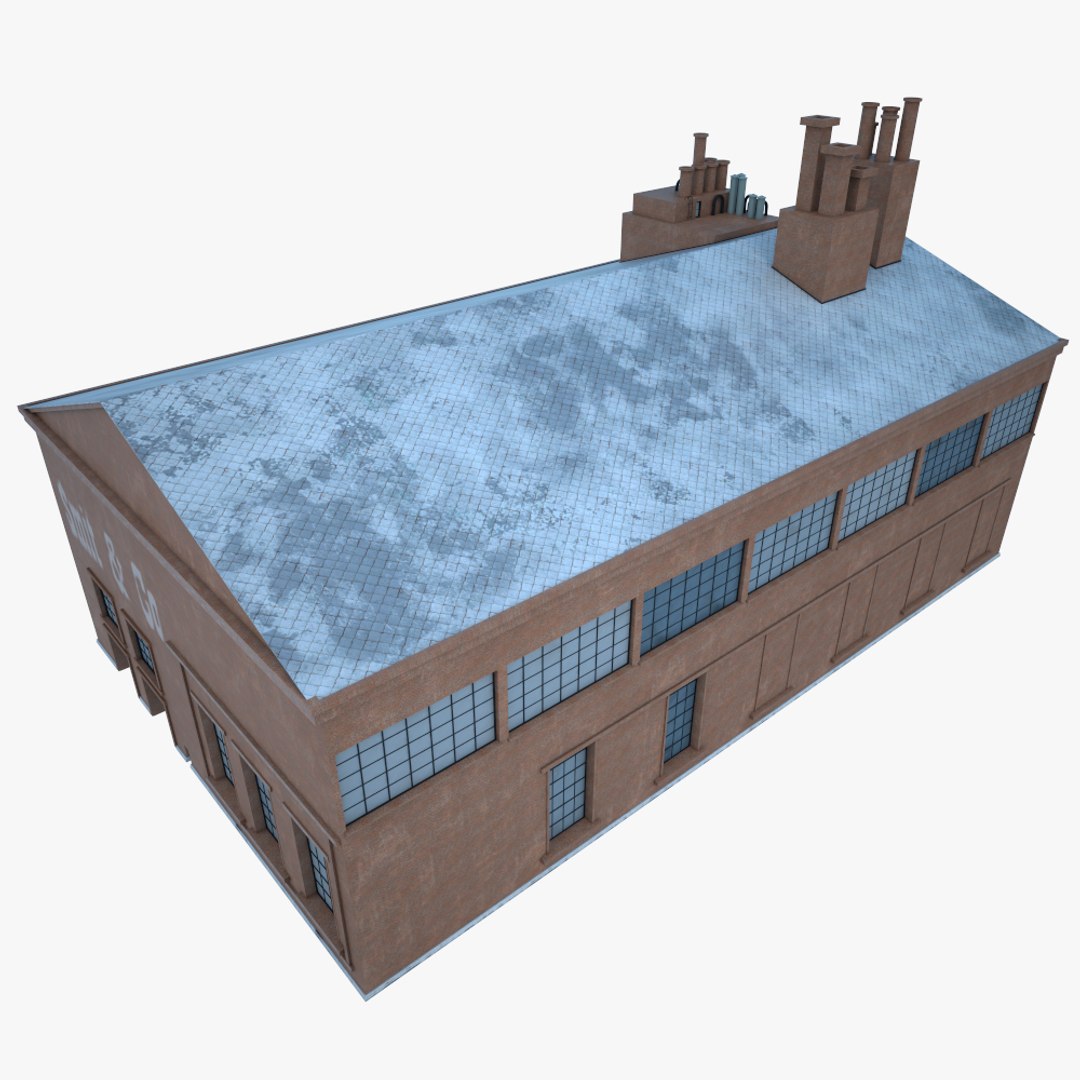 Old Factory Model - TurboSquid 1162638