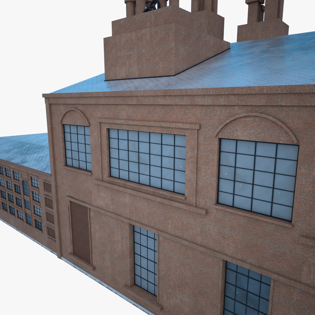Old Factory Model - TurboSquid 1162638
