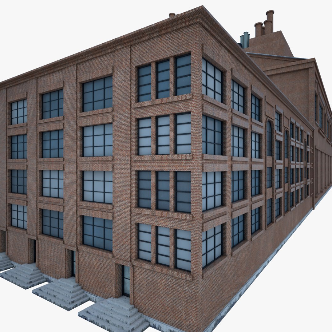 Old Factory Model - TurboSquid 1162638