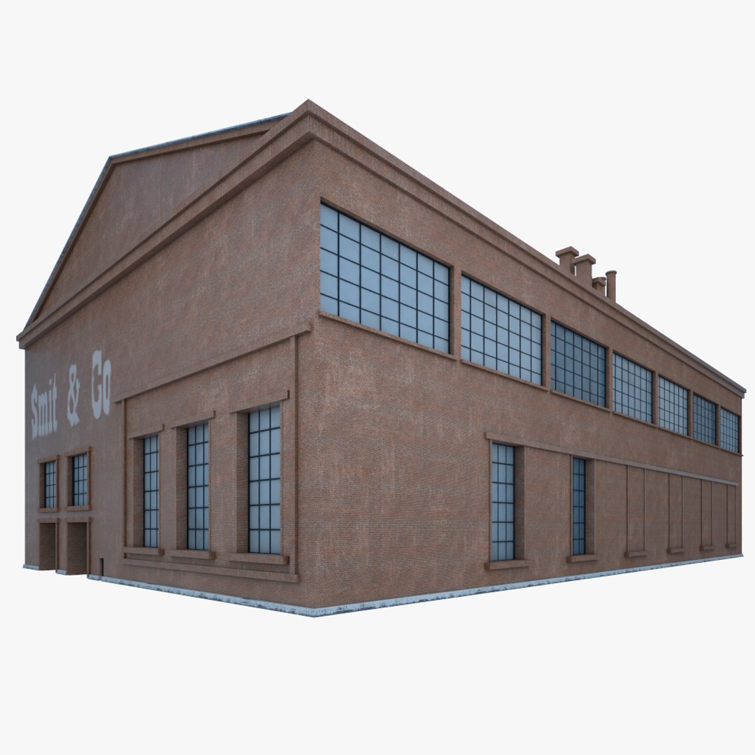 Old Factory Model - TurboSquid 1162638