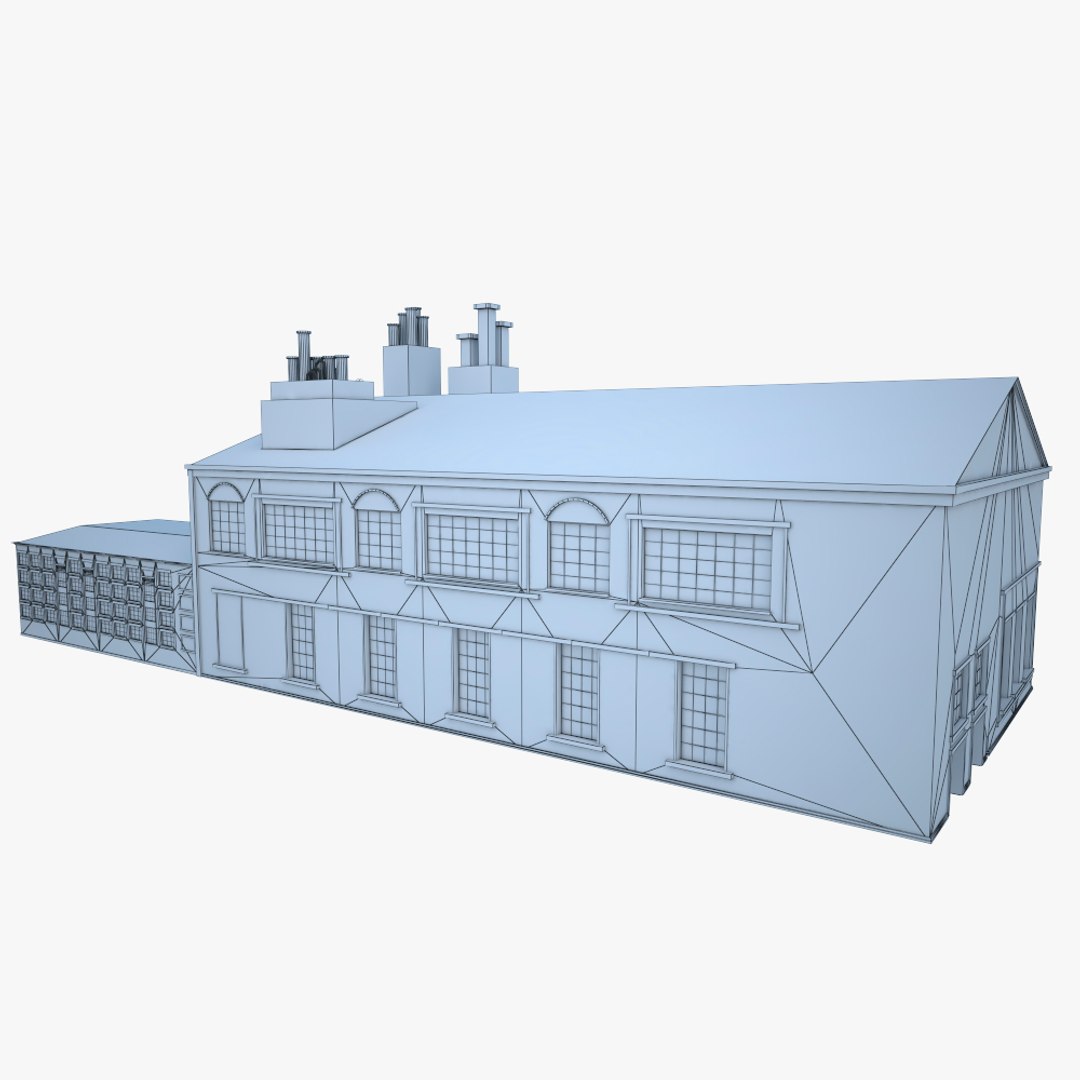 Old Factory Model - TurboSquid 1162638