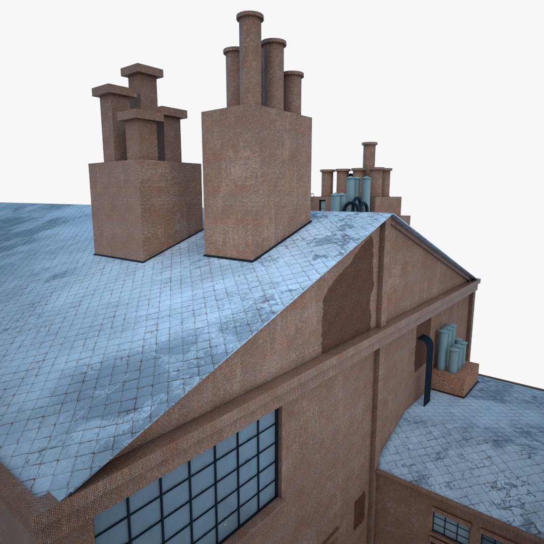 Old Factory Model - TurboSquid 1162638