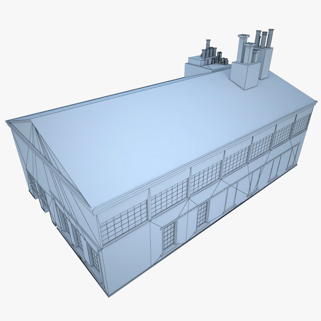 Old Factory Model - TurboSquid 1162638