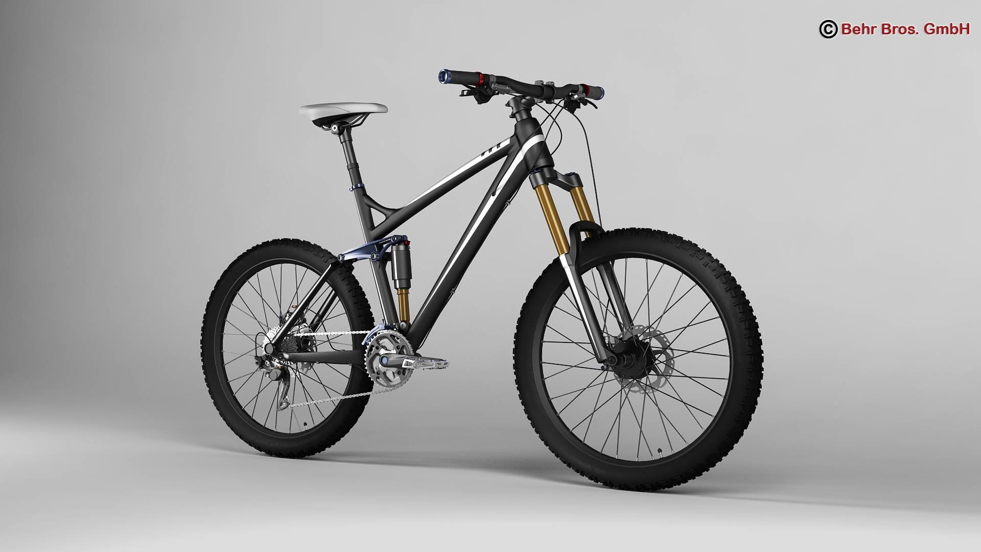 3d Model Generic Mountain Bike