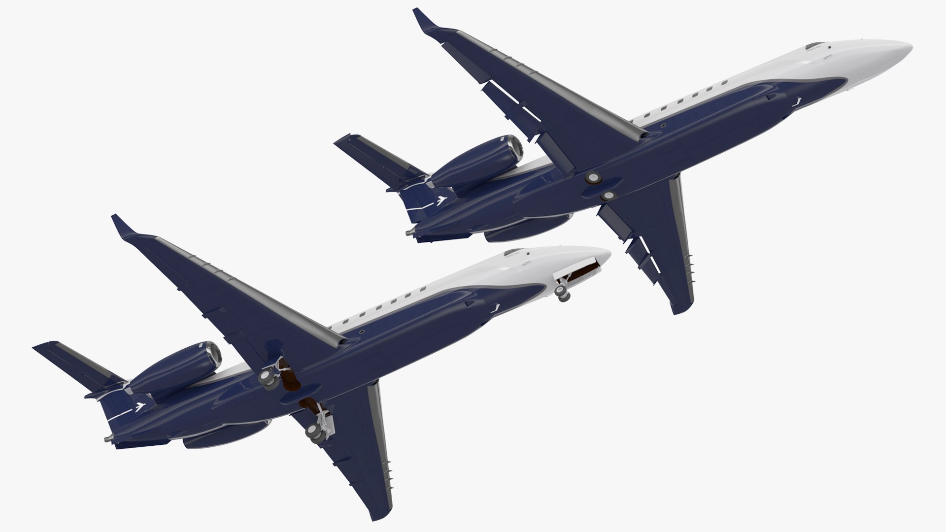 Private Jet Aircraft 650E With Cabin Rigged 3D - TurboSquid 2362515