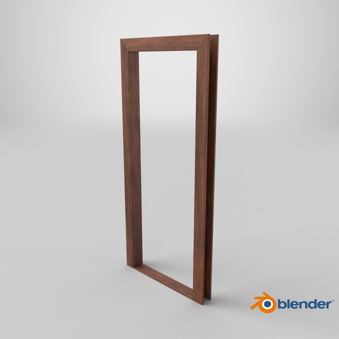 3D Acajou Single Door Frame - TurboSquid 2053019