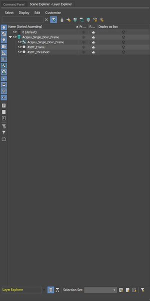 modelo 3d Marco de puerta simple Acajou - TurboSquid 2053019