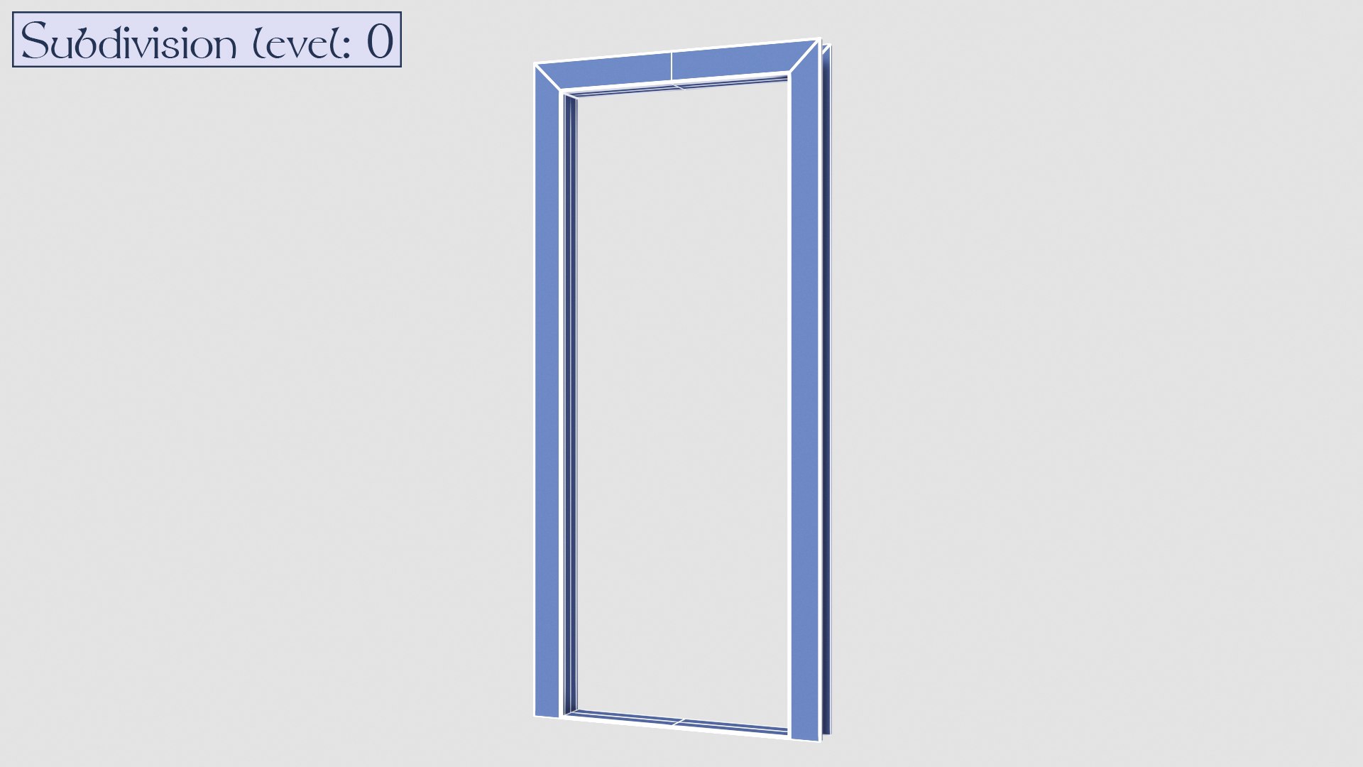 3D Acajou Single Door Frame - TurboSquid 2053019