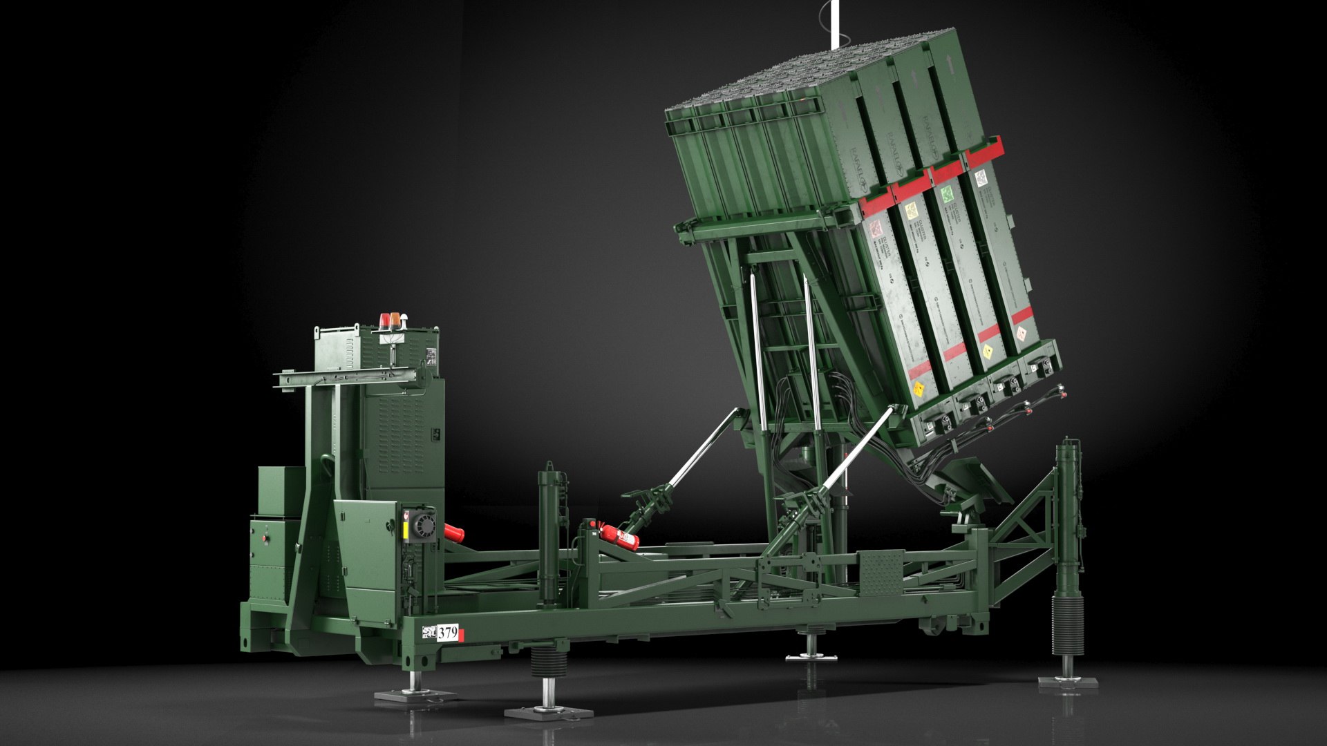Armed Iron Dome Air Defense Batteries 3D - TurboSquid 1766352