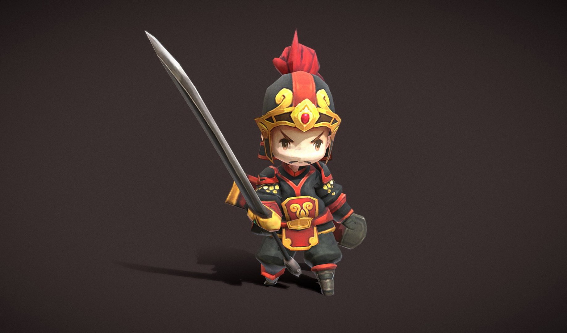 Three Kingdoms - Wen Chou 3D model - TurboSquid 2015088