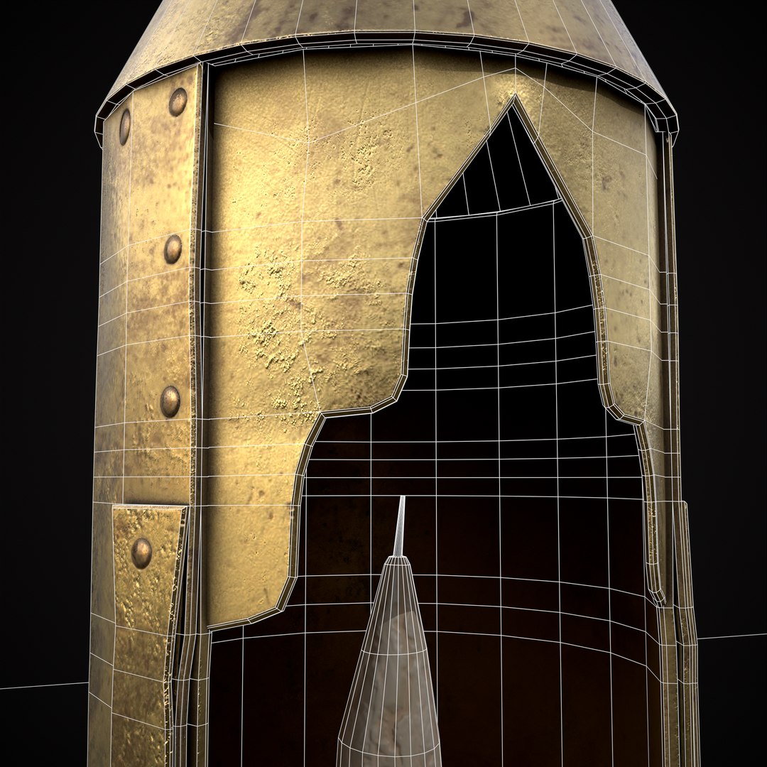 3D model Medieval Brass Candle - TurboSquid 1967991