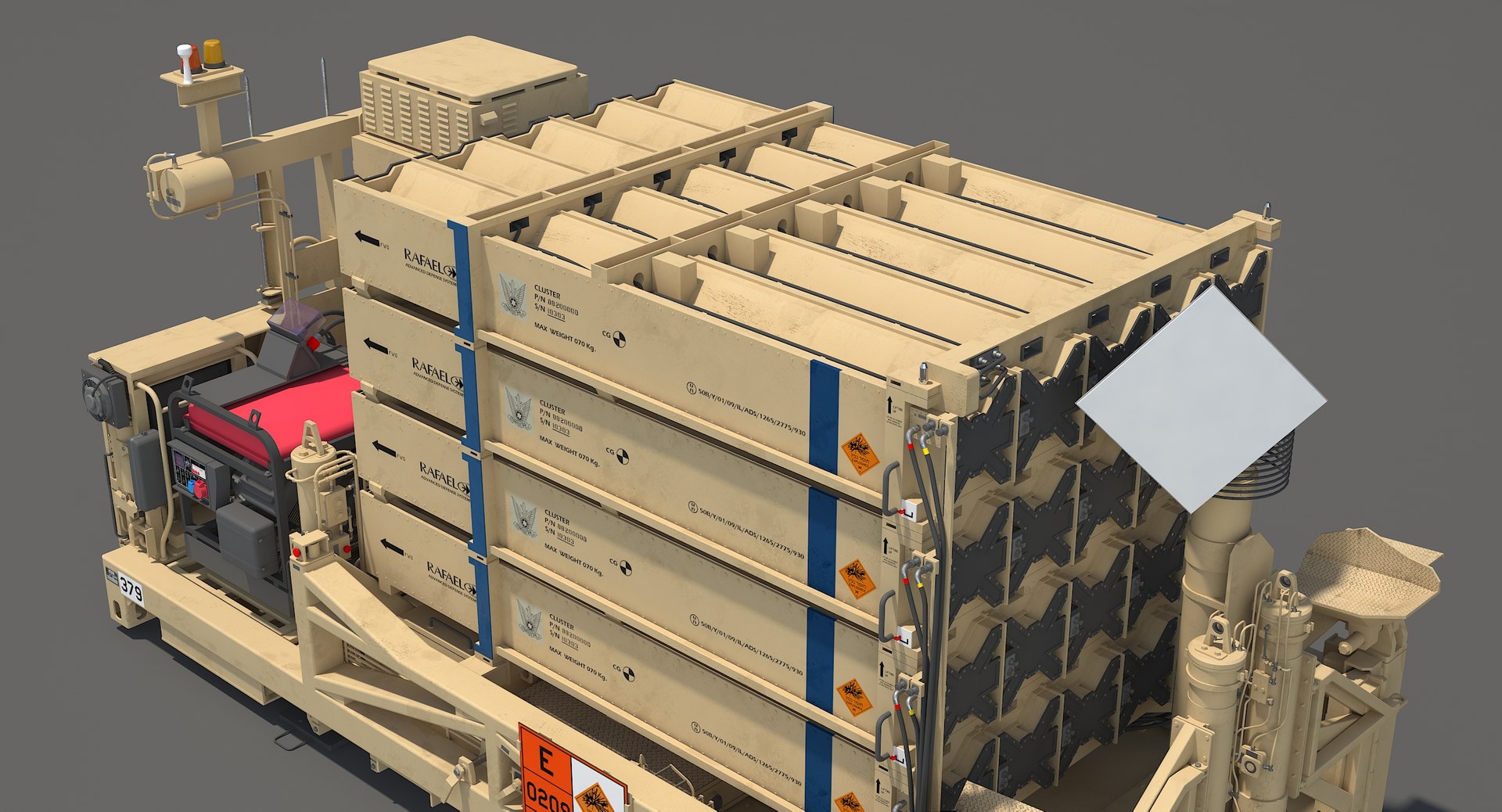 Iron Dome System And Tamir Missile 3D Model - TurboSquid 2037721