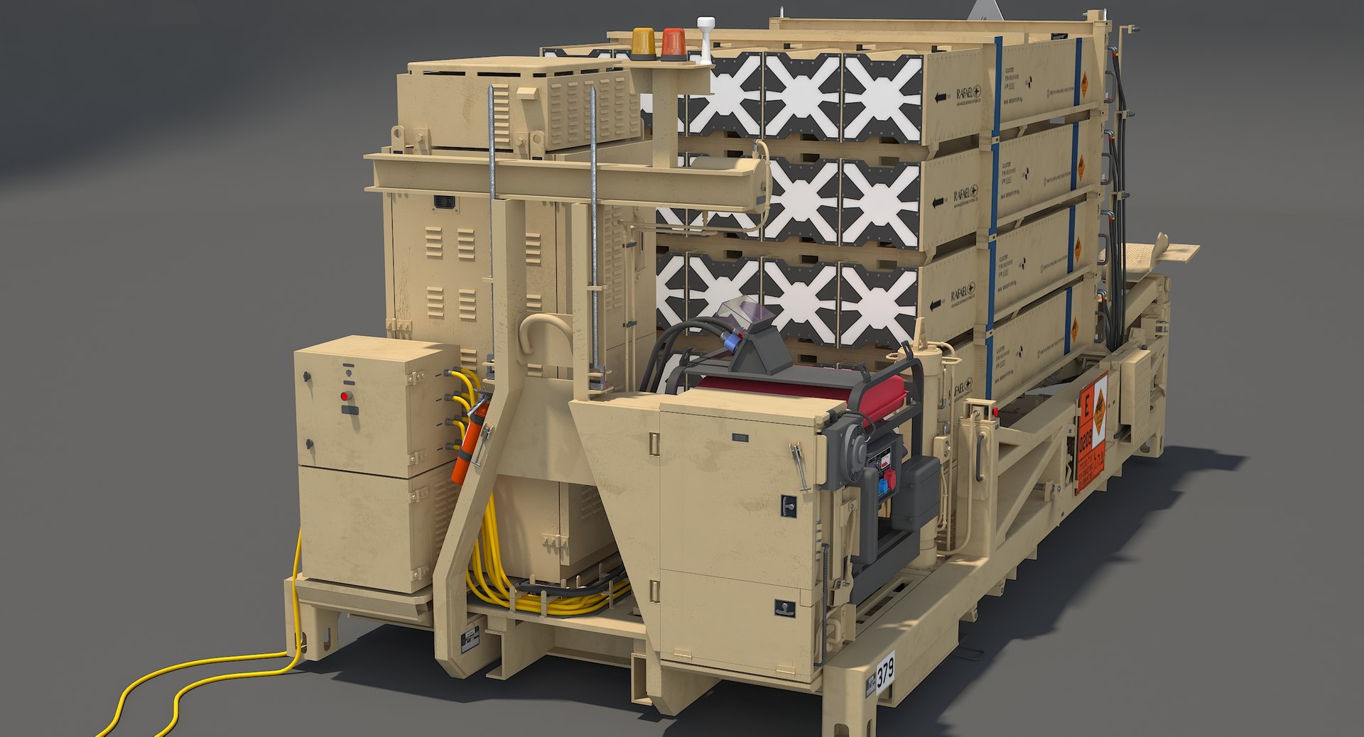 Iron Dome System And Tamir Missile 3D Model - TurboSquid 2037721