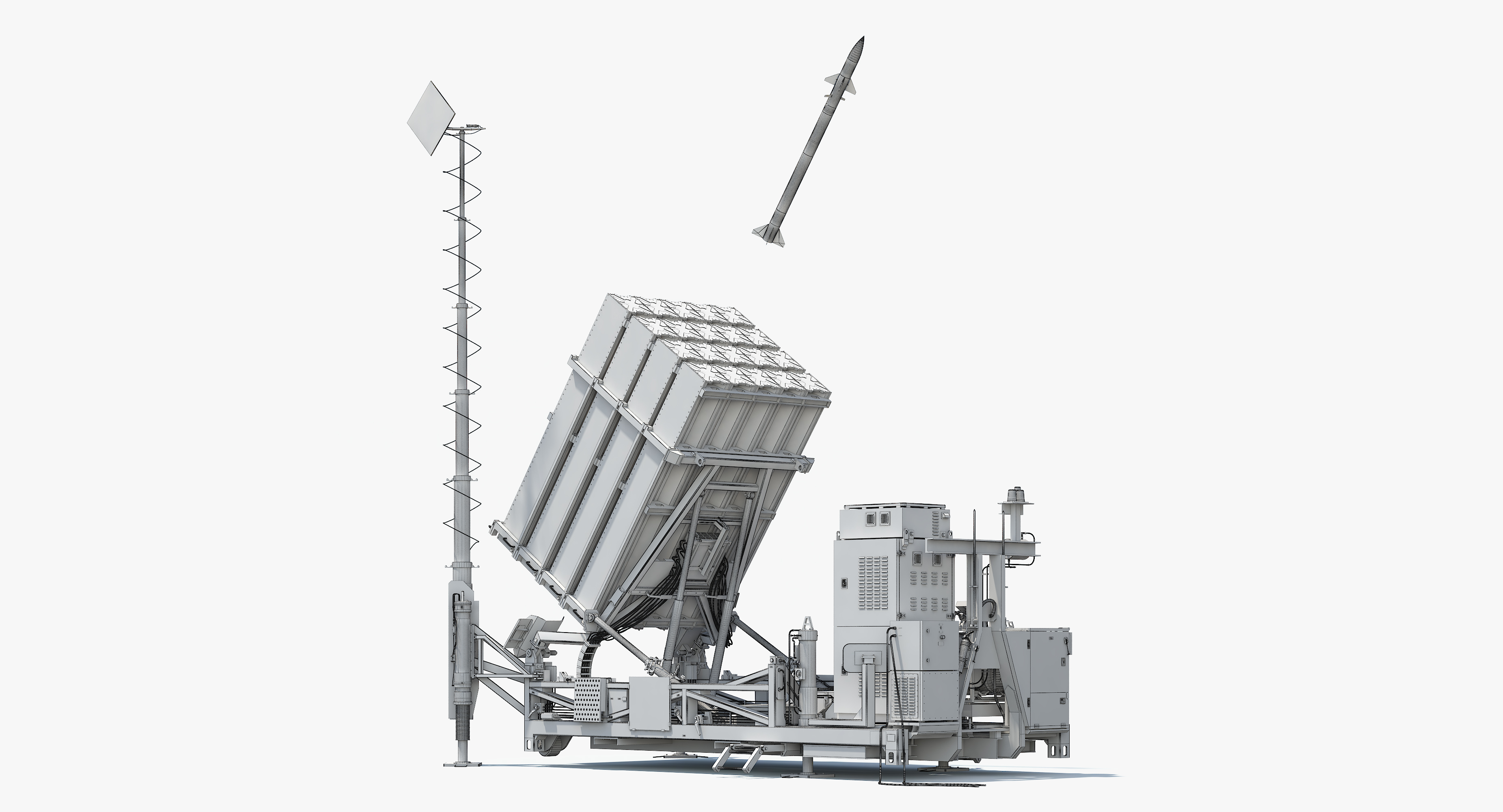 System Żelaznej Kopuły i pocisk Tamir(1) Model 3D - TurboSquid 2037721