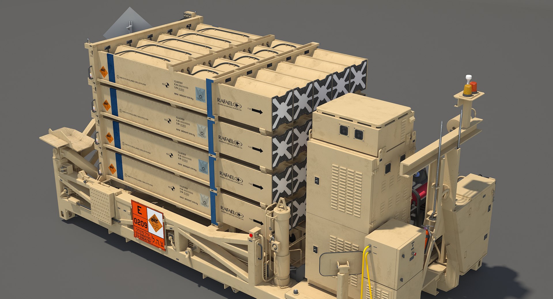 Iron Dome System And Tamir Missile 3D Model - TurboSquid 2037721