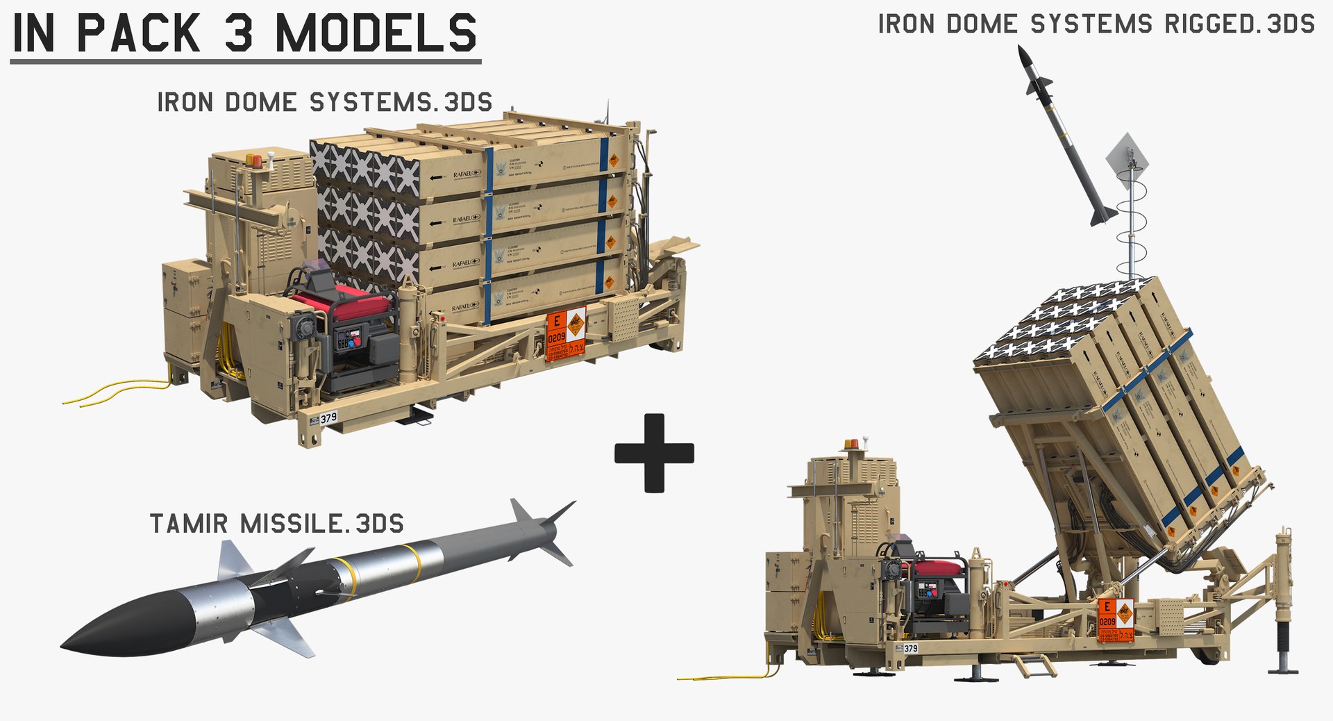 Iron Dome System And Tamir Missile 3D Model - TurboSquid 2037721
