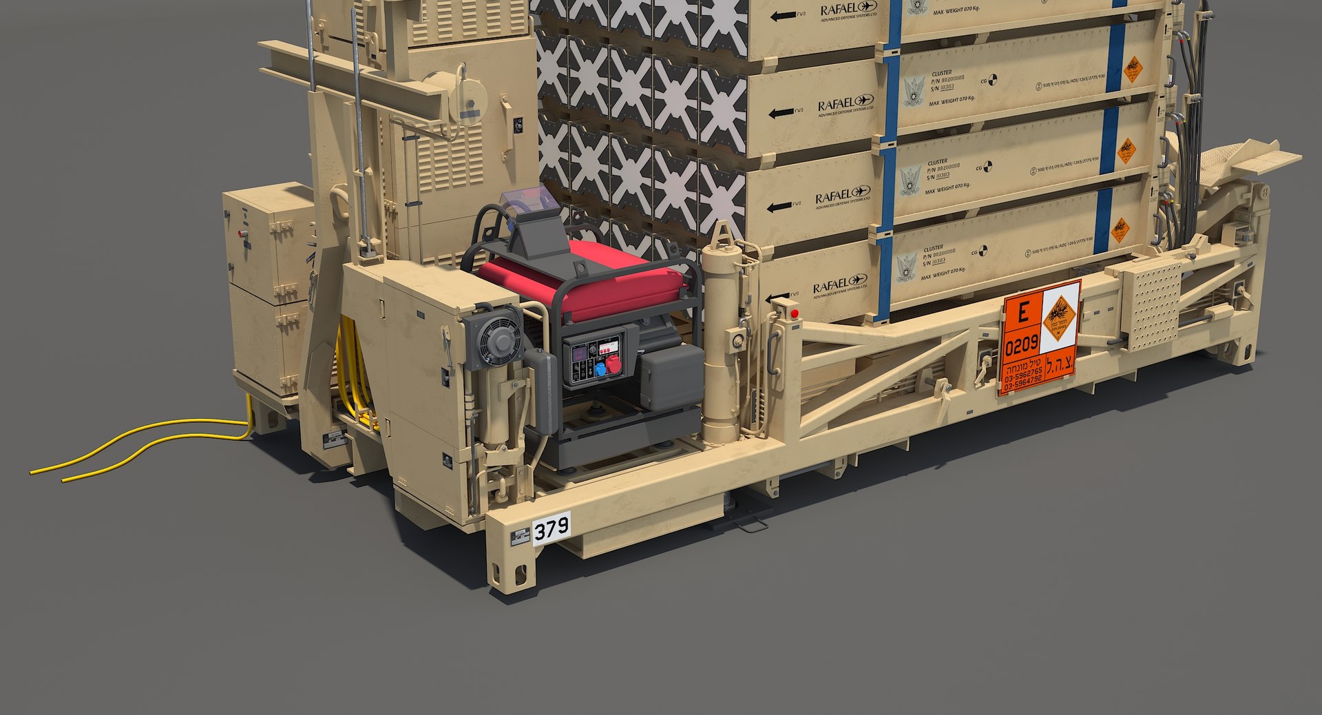 Iron Dome System And Tamir Missile 3D Model - TurboSquid 2037721