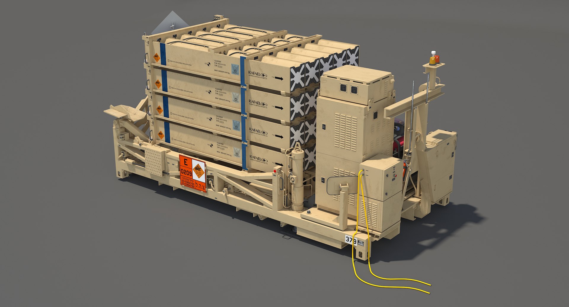 Iron Dome System And Tamir Missile 3D Model - TurboSquid 2037721