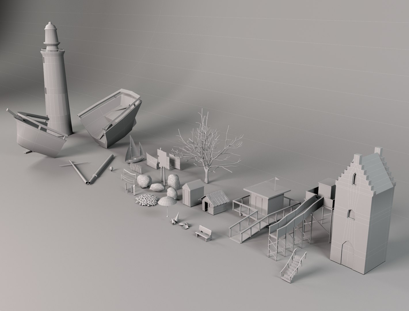 3D model seaside - TurboSquid 1172493