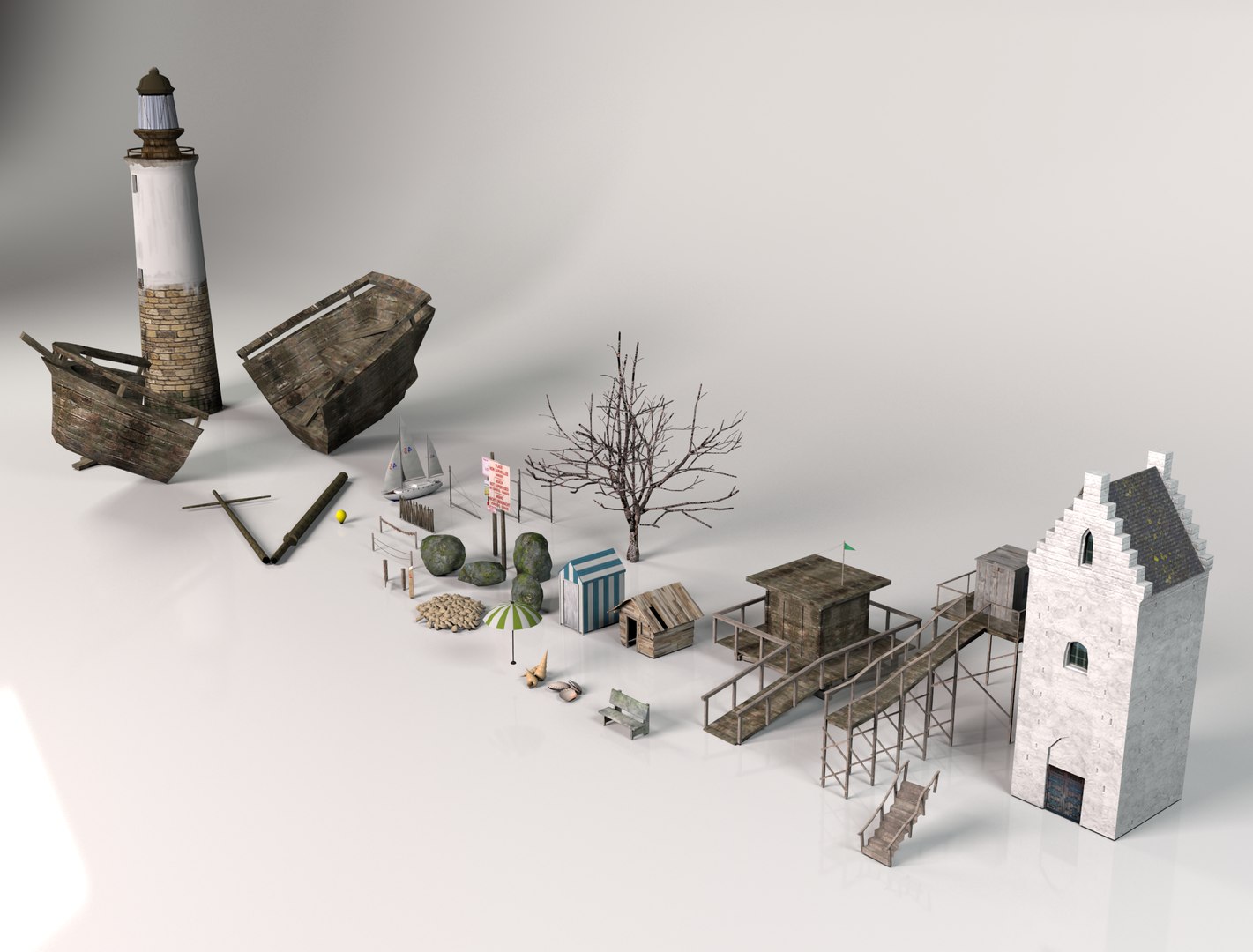3D model seaside - TurboSquid 1172493