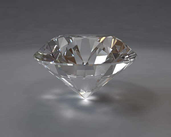 3d ideal cut diamond model