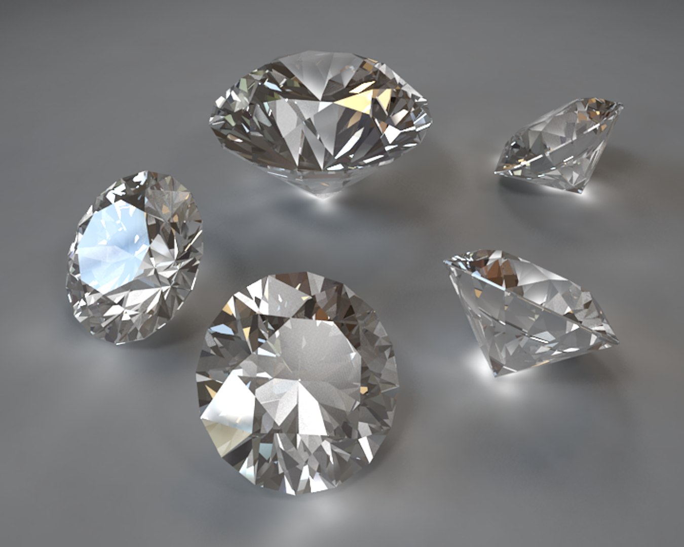 3d Ideal Cut Diamond Model