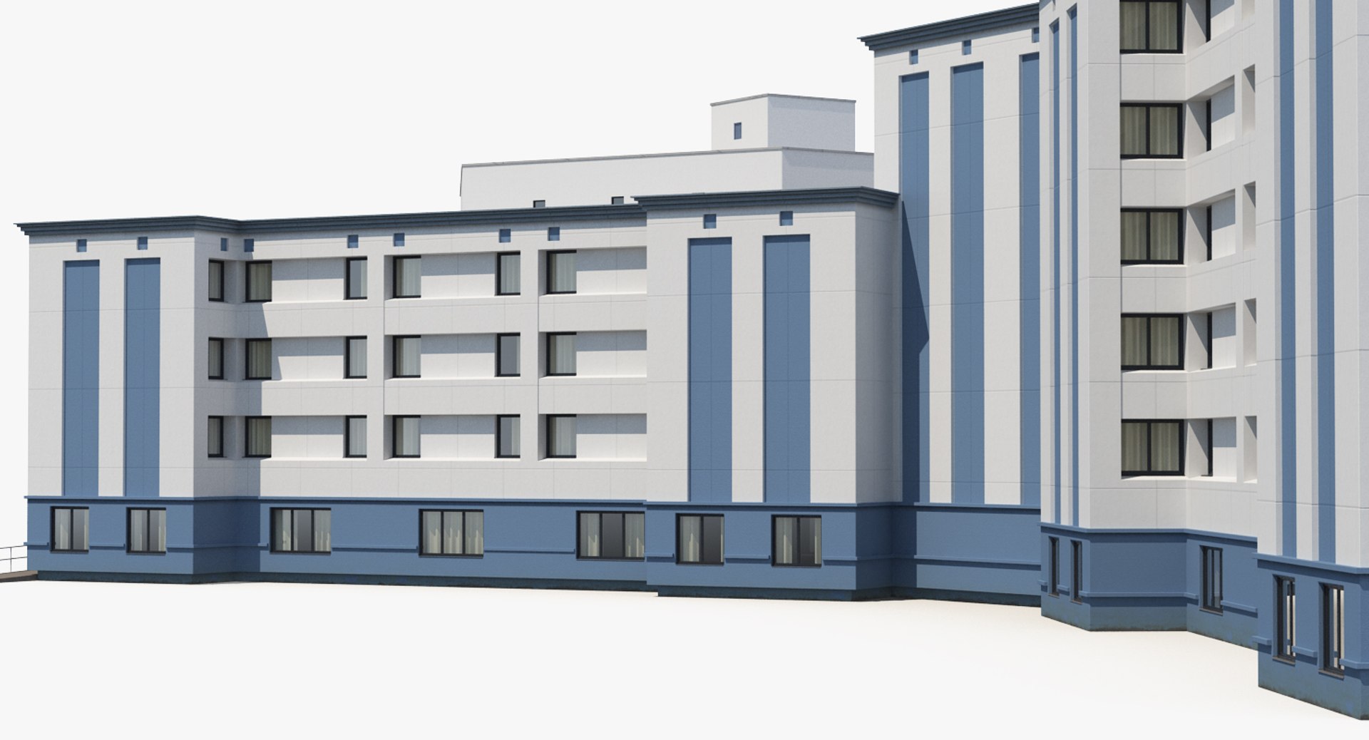 Hospital Building 3D Model - TurboSquid 1226681