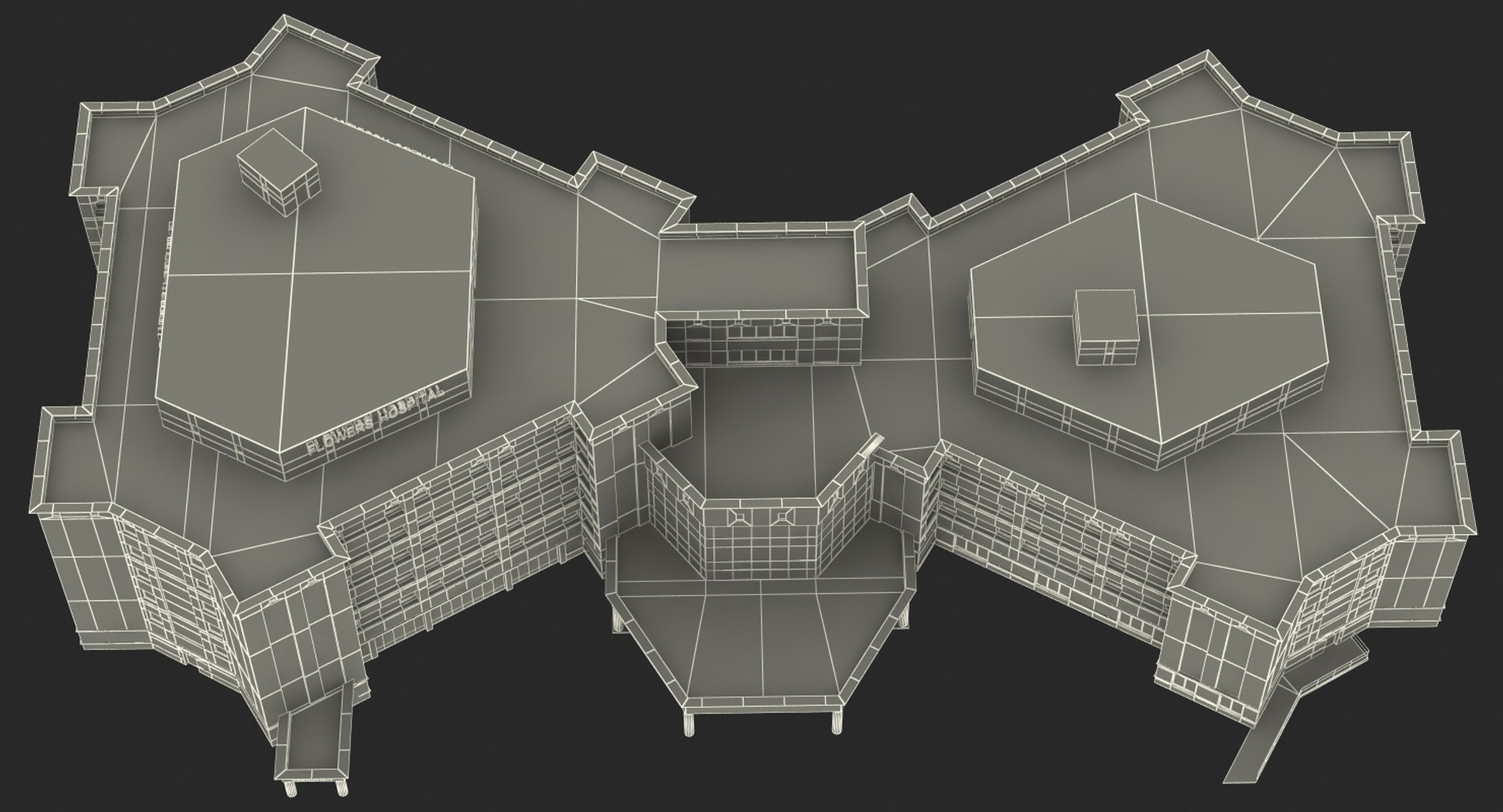 Hospital building 3D model - TurboSquid 1226681