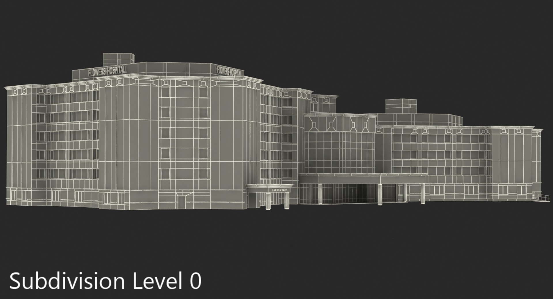 Hospital Building 3D Model - TurboSquid 1226681