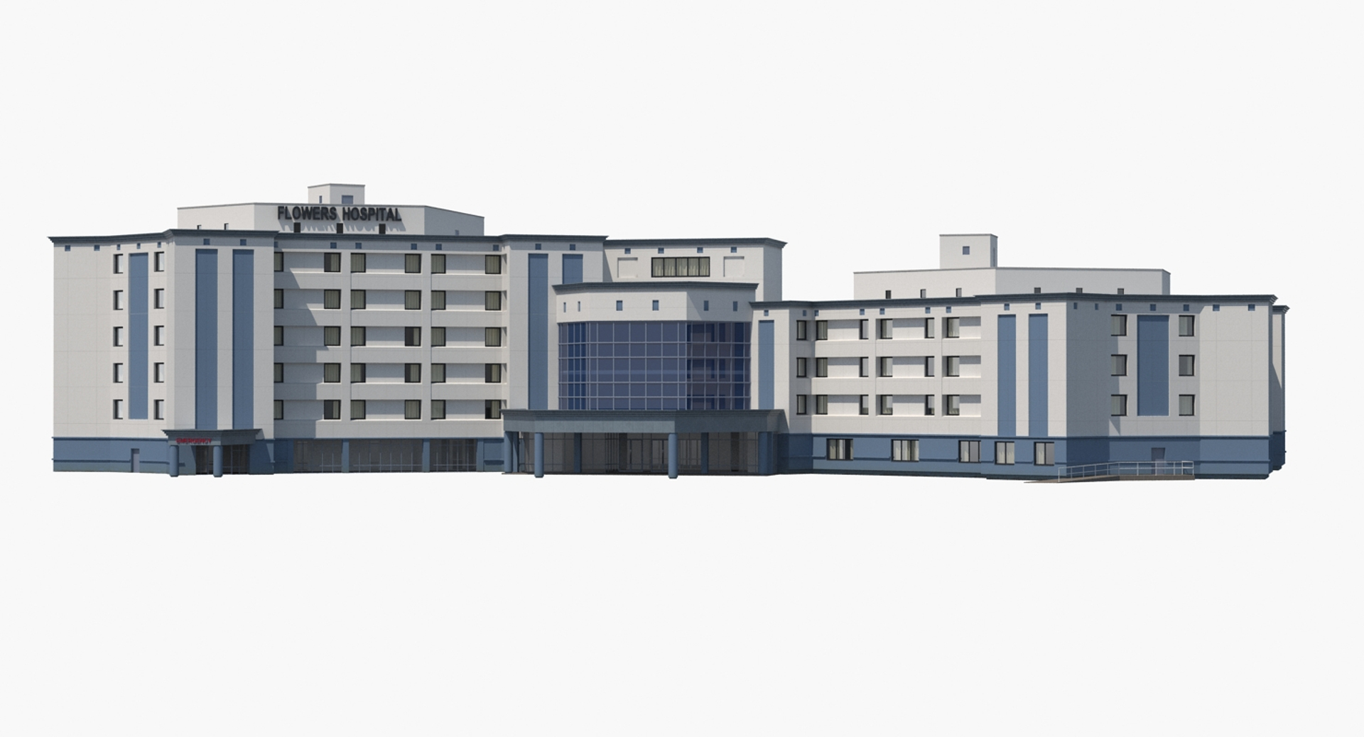 Hospital Building 3D Model - TurboSquid 1226681