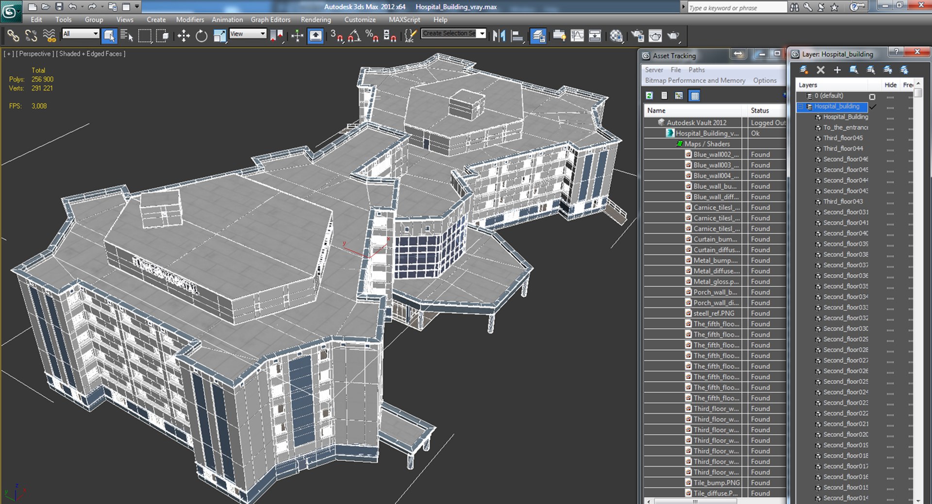 Hospital building 3D model - TurboSquid 1226681