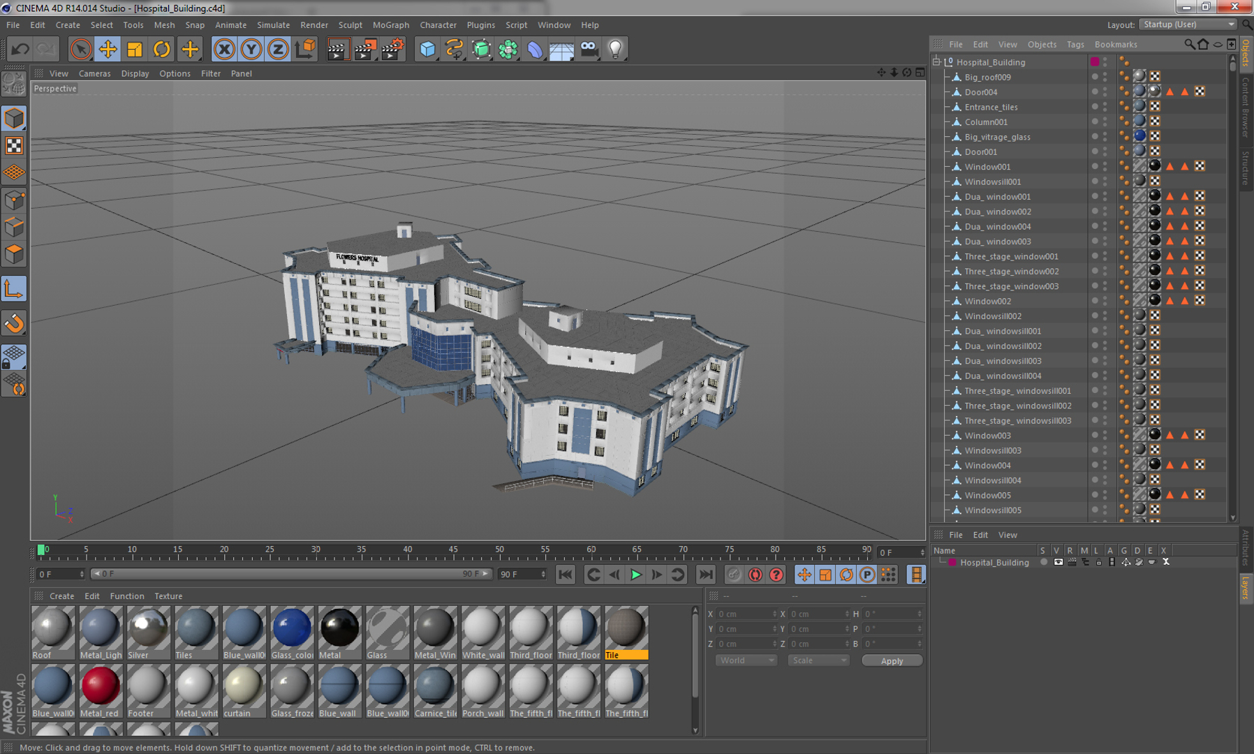 Hospital building 3D model - TurboSquid 1226681