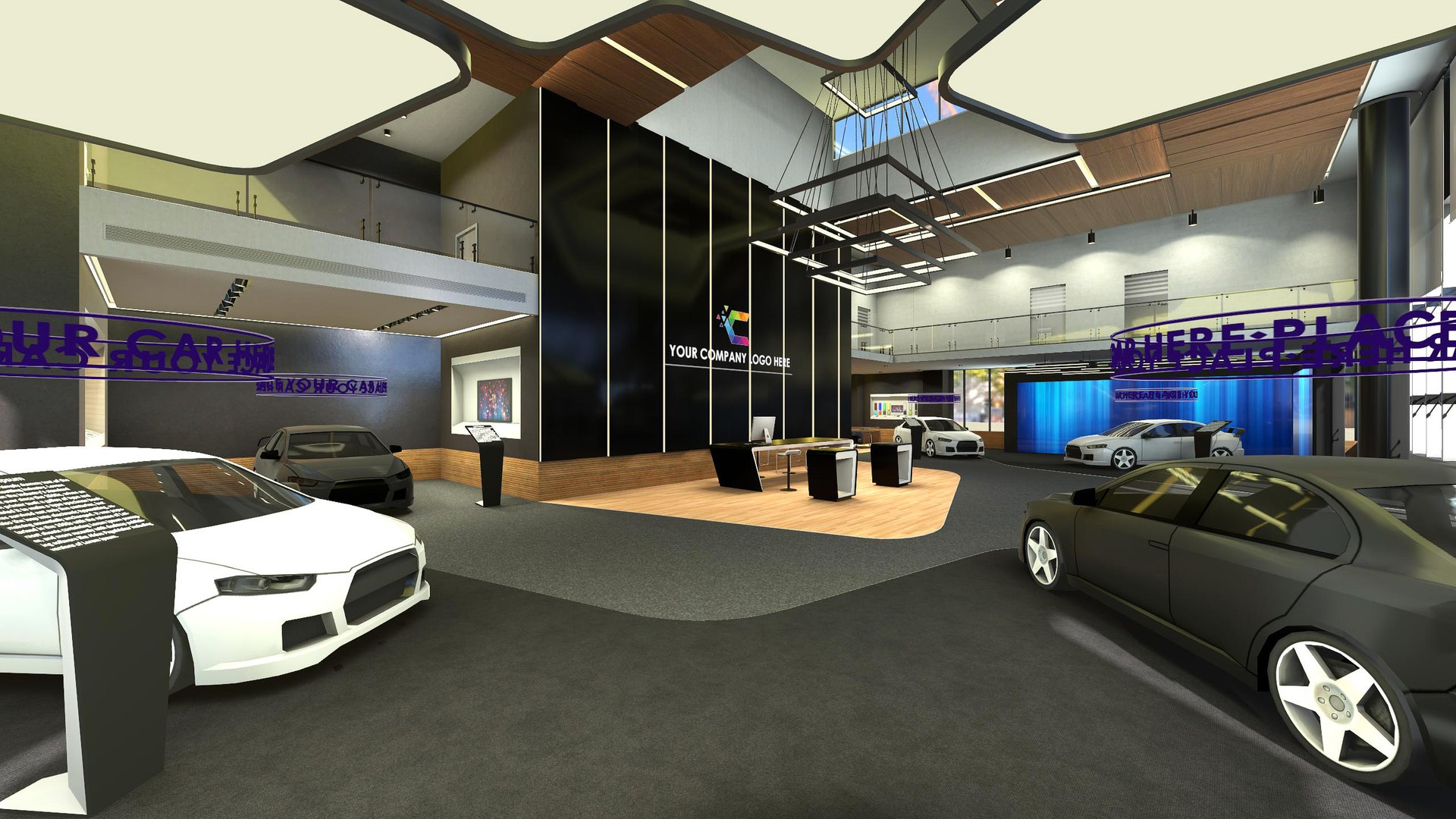 3D Car Showroom 02 - TurboSquid 1929030