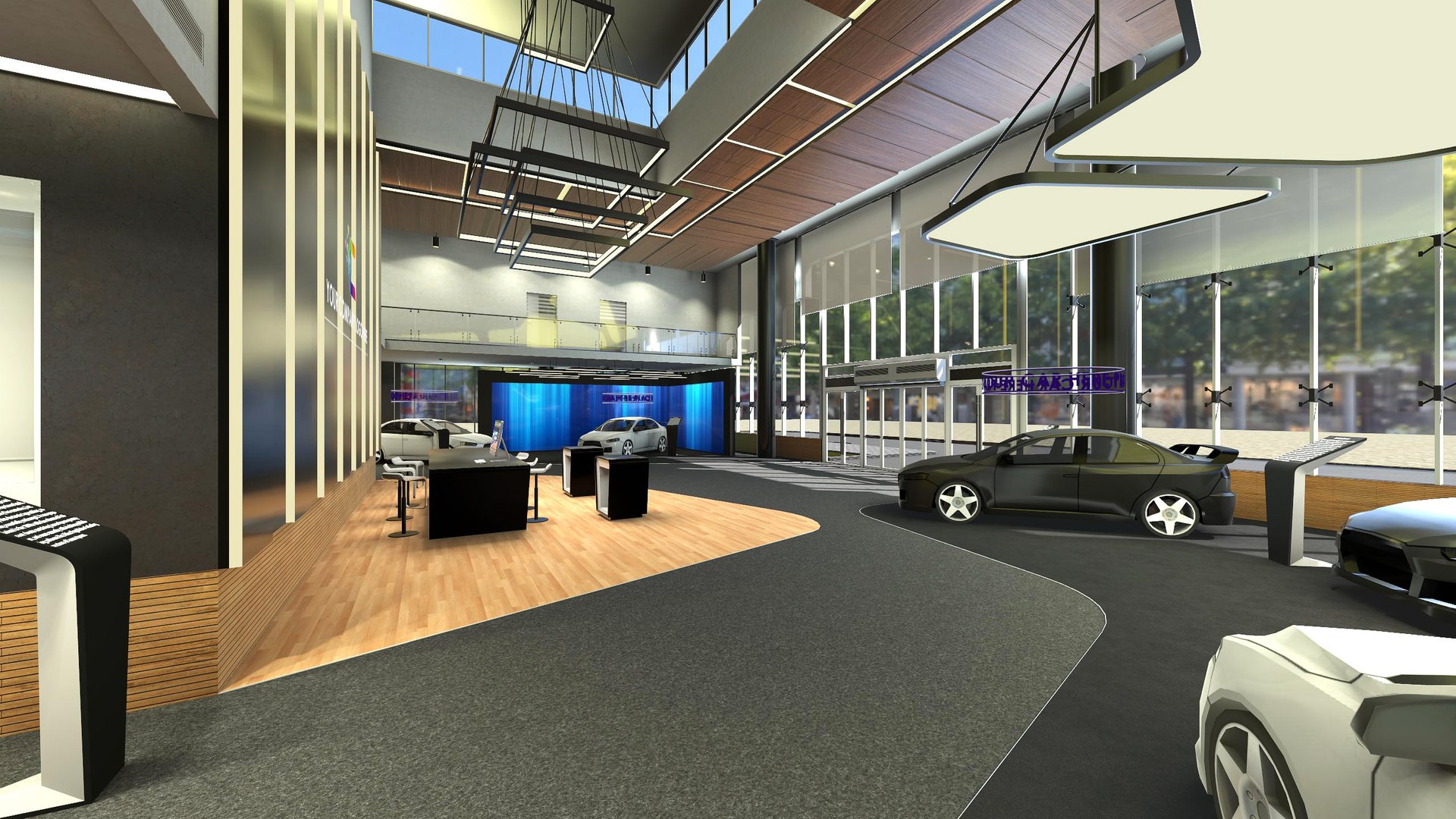 3D Car Showroom 02 - TurboSquid 1929030