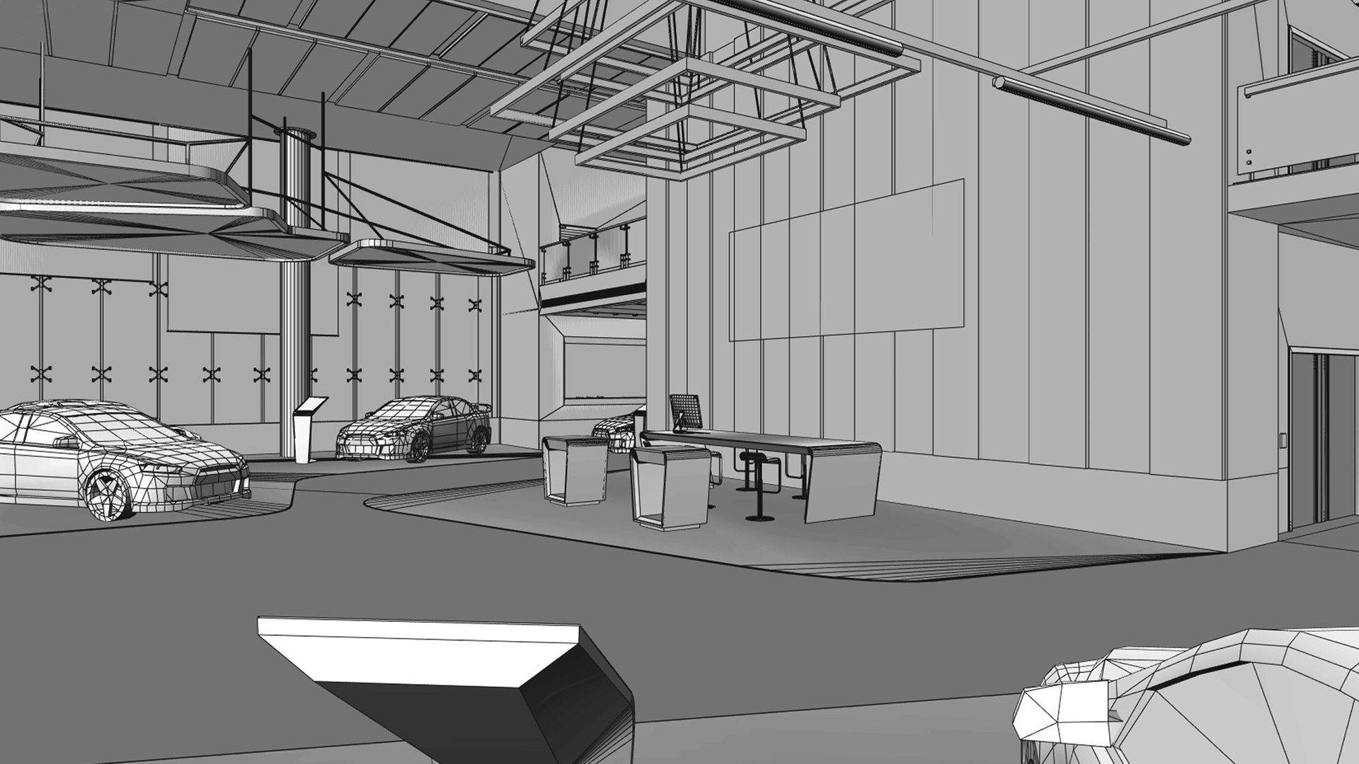 3D Car Showroom 02 - TurboSquid 1929030