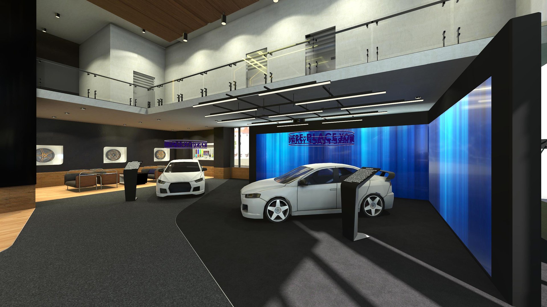 3D Car Showroom 02 - TurboSquid 1929030