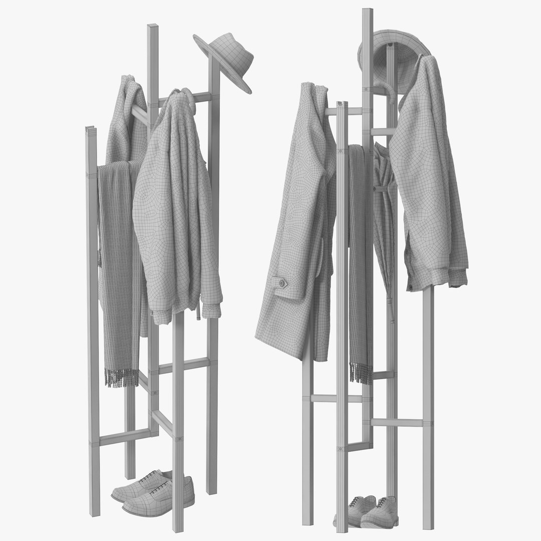 Atwood Coat Rack 3D Model - TurboSquid 1981048