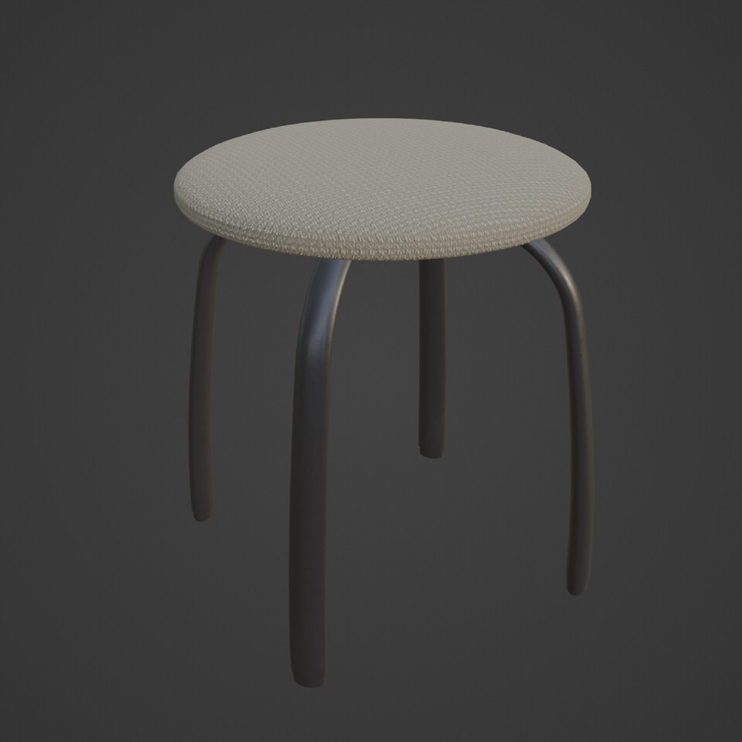 3D Model Steel Stool F 01 - TurboSquid 2339417