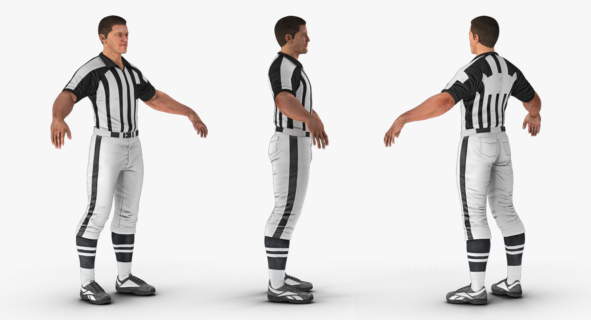 3D American Football Referee Rigged Model - TurboSquid 1216213